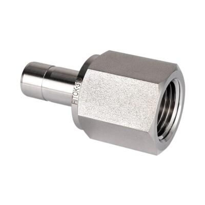 FITOK 316 SS Adapter 1/4 in Tube Stub x 1/4 Female NPT 6600 psi, SS-AF ...
