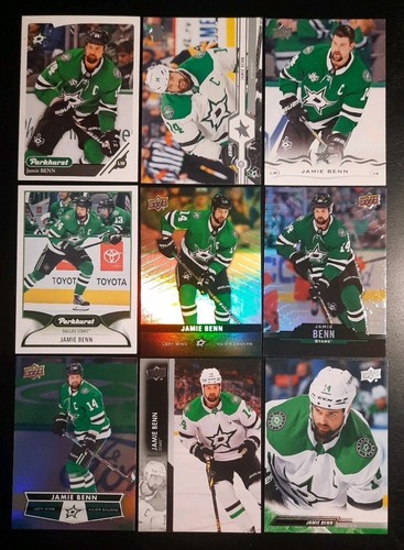 JAMIE BENN 9 CARD LOT VARIOUS YEARS TIM HORTONS , UPPER DECK PARKHURST ...