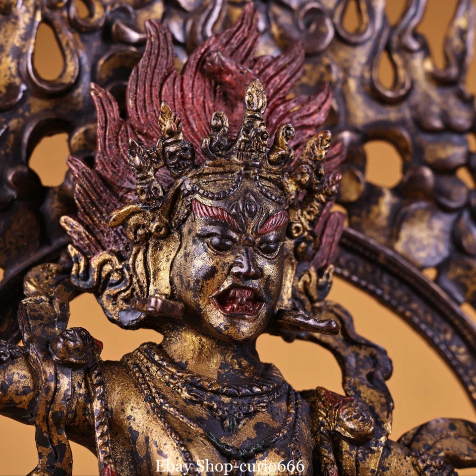 Old Tibet Pure Bronze Gilt Vajrayogini Vajravarahi Kong Xingmu Buddha ...