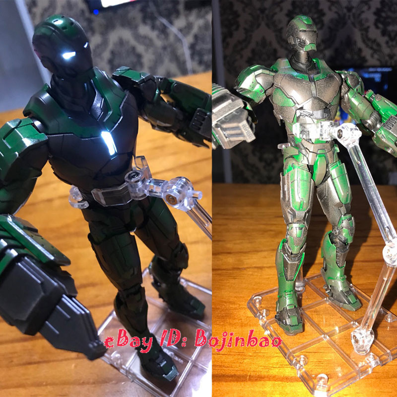 Comicave 1/12 Scale Iron Man MK26 Gamma Action Figure LED Light Model ...