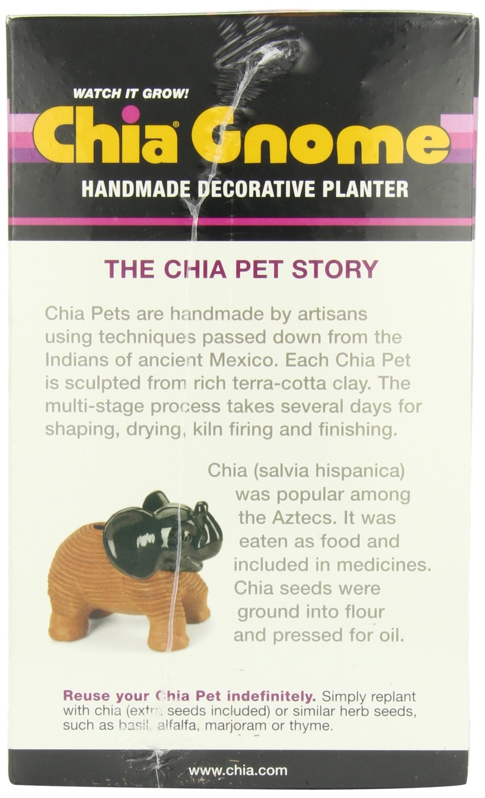 Chia Pet Gnome with Seed Pack, Decorative Pottery Planter, Easy to Do ...