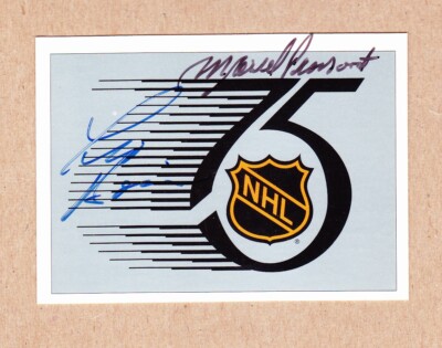 Leo Boivin,Marcel Pronovost,Bert Olmstead signed 1992 Ultimate Original ...