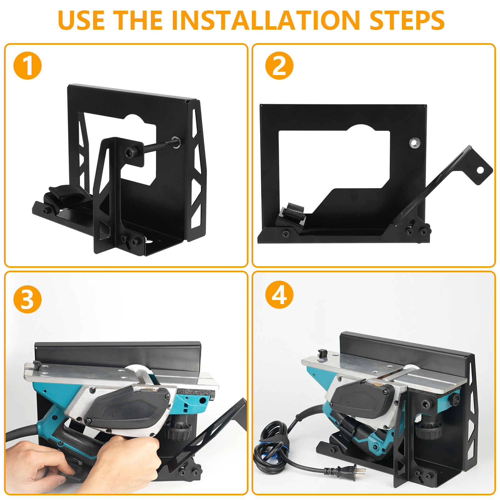 Electric Planer Flip Support Electric Planer Mount Bracket with 2 ...