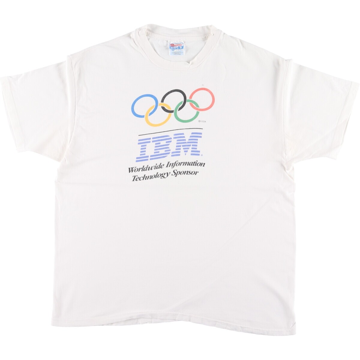 90'S Hanes OLYMPIC IBM Olympics Advertising T-shirt M… - Gem