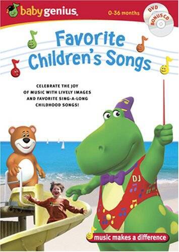 Baby Genius Favorite Children's Songs w/bonus Music CD - DVD - VERY ...