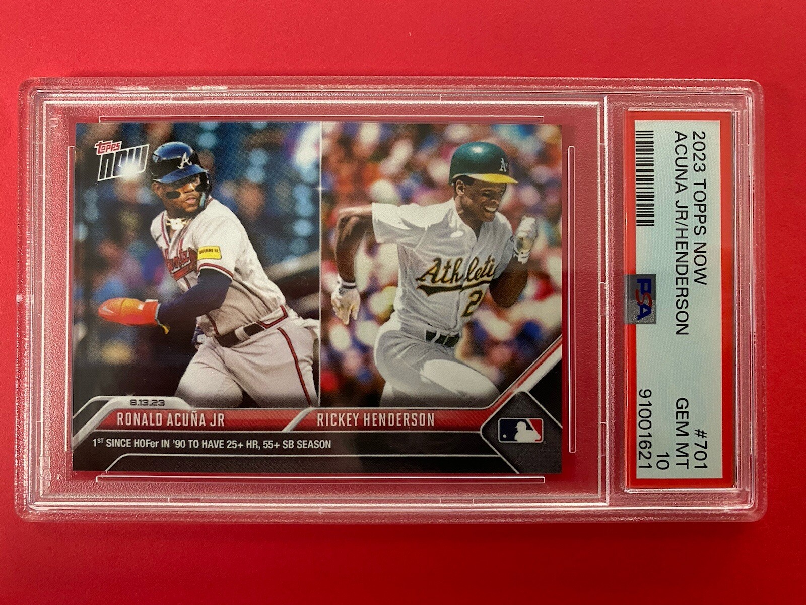 2023 TOPPS NOW RONALD ACUNA JR/RICKEY HENDERSON #701 PSA 10 GEM MINT | eBay