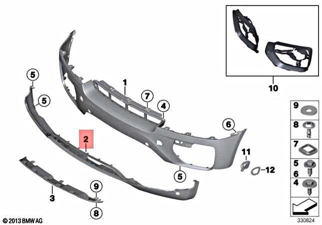 2008 to 2014 BMW X6 Front Bumper OEM for sale online | eBay