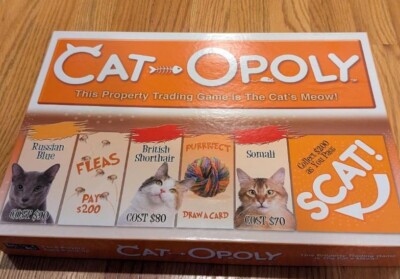 Cat-Opoly Monopoly style Board Game Cats And Kittens | eBay