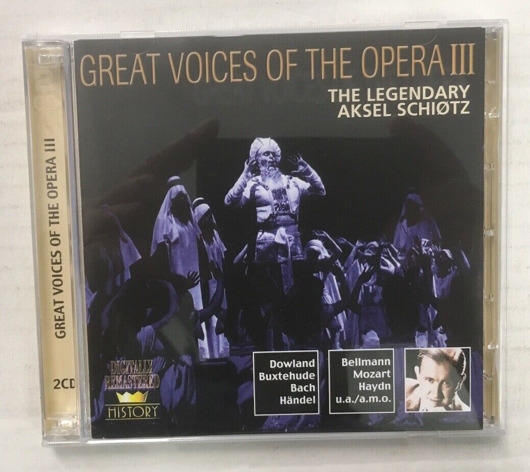 Aksel Schiotz "Great Voices Of The Opera III: The Legendary.." NEW 2cd ...