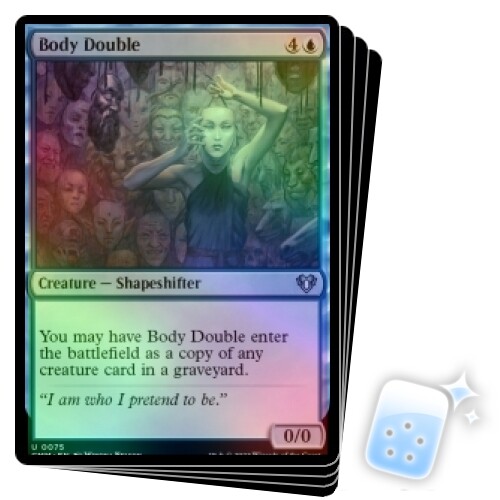 FOIL BODY DOUBLE X4 Commander Masters Magic MTG MINT CARD | eBay