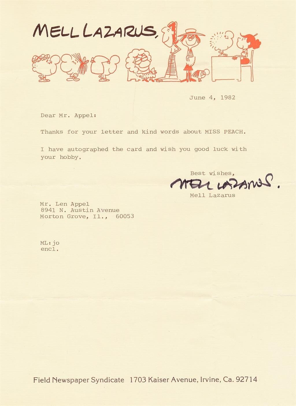 Mel Lazarus- TSL from 1982 | eBay