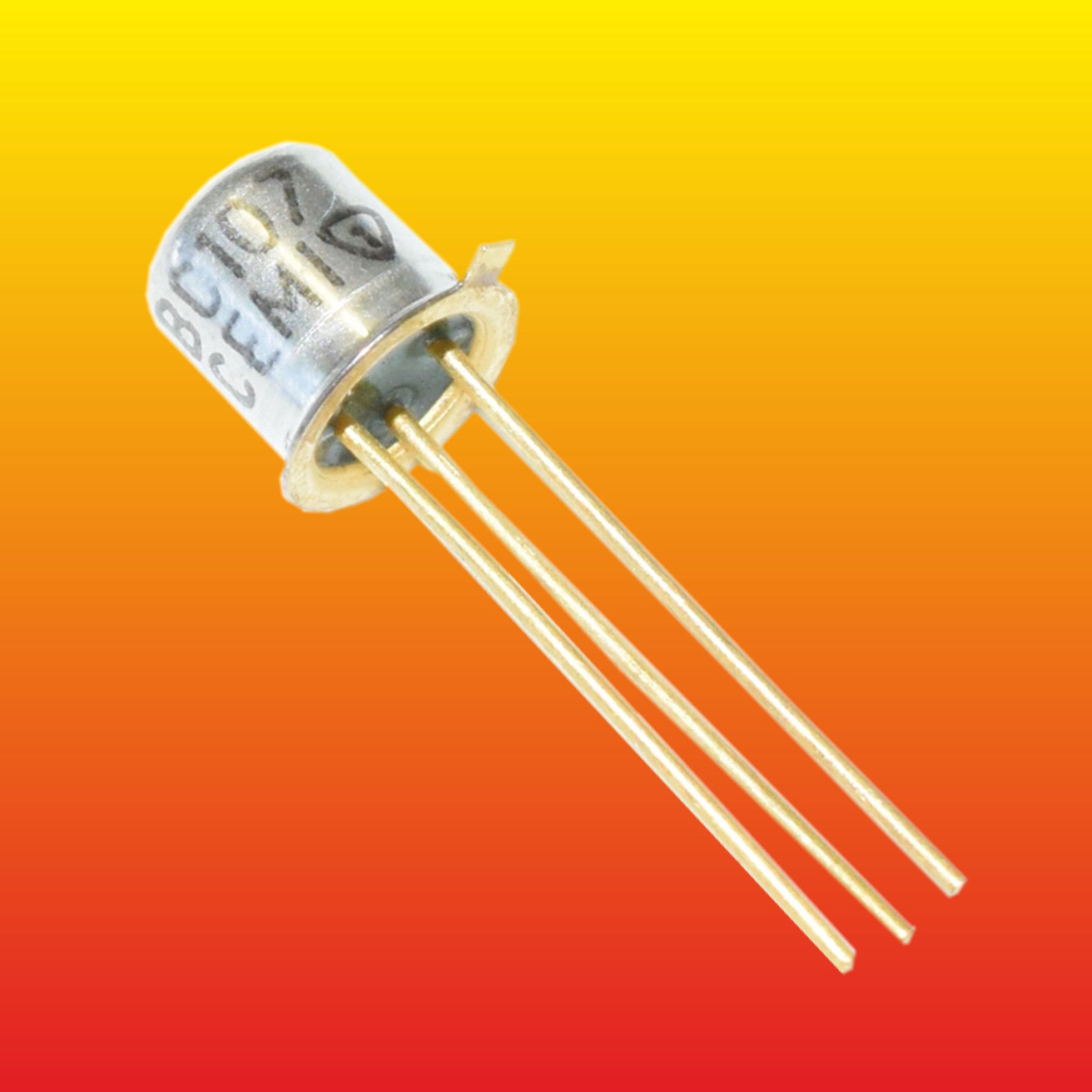 BC107 LOT OF 2 CEMI SILICON GOLD-PLATED NPN TRANSISTOR 0.3W 0.1A | eBay