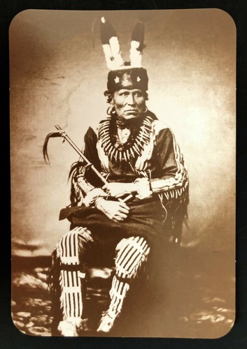 PETA-LASHARA PAWNEE CHIEF 1876 THEY WERE MOVED TO OKLAHOMA NEW RPPC | eBay