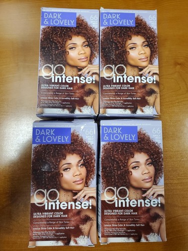 4 Pk Dark & Lovely Go Intense Ultra Vibrant Permanent Color *#66 Spicy ...