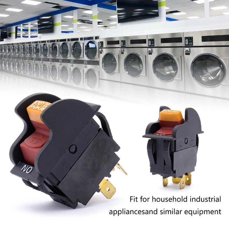 Safety Electric Push Button Switches with Key Lock 4 Pins Switches 125V ...