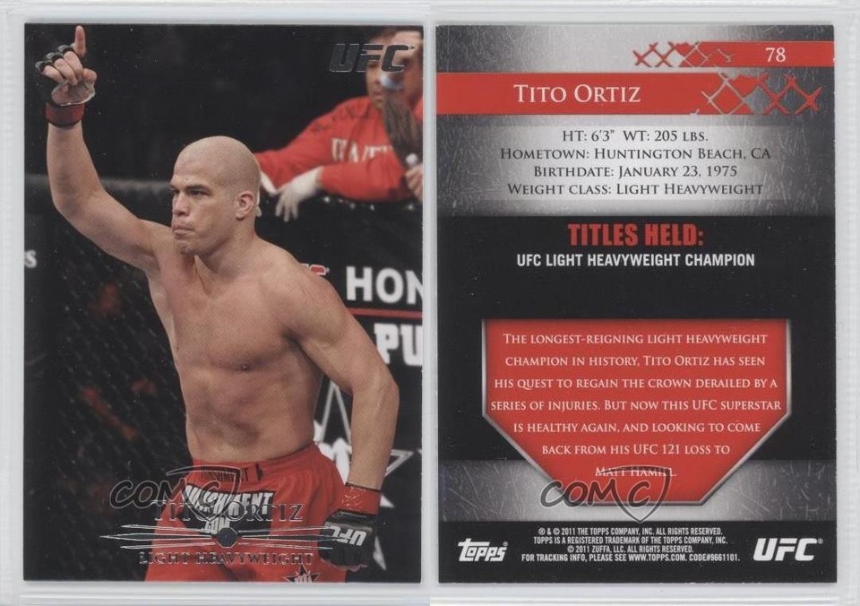 2011 Topps UFC Title Shot Tito Ortiz #78 0f4 | eBay