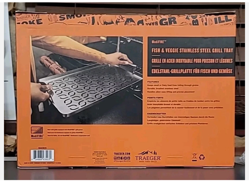 Traeger Grills BAC610 ModiFIRE Stainless Fish &Veggie Grill Tray Grill ...