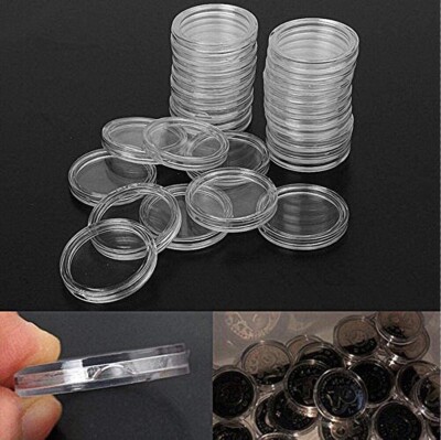 25Pcs Direct Fit 21mm Coins Capsules Storage Holder for US Nickle 5 ...