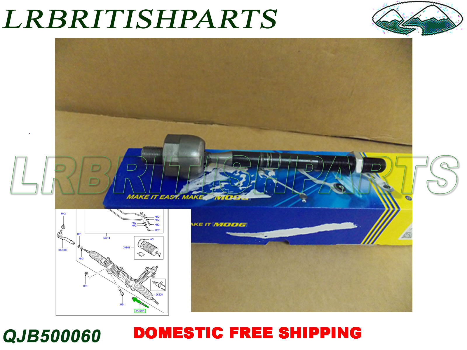 LAND ROVER INNER TIE ROD END RANGE ROVER 03-12 QJB500060 MOOG | eBay