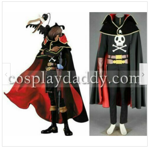 Ginga Tetsudou 999 Cosplay Costume Captain Harlock Outfit / | eBay