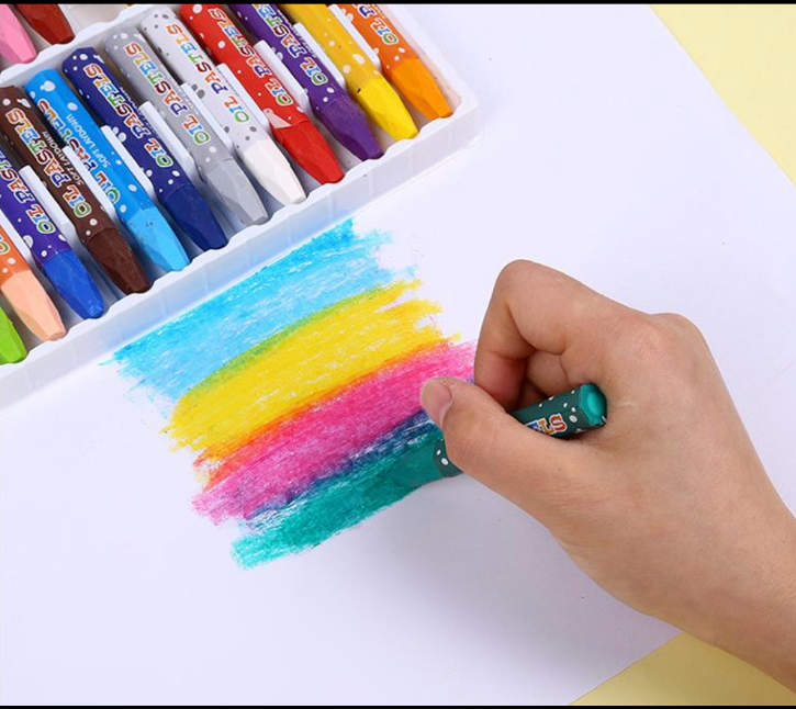 Oil Pastels For Kids Resist Art With Pastels And Watercolors Happy