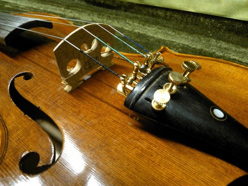 Violin Fine Tuners precision made size 4/4 - single piece GOLDEN ...