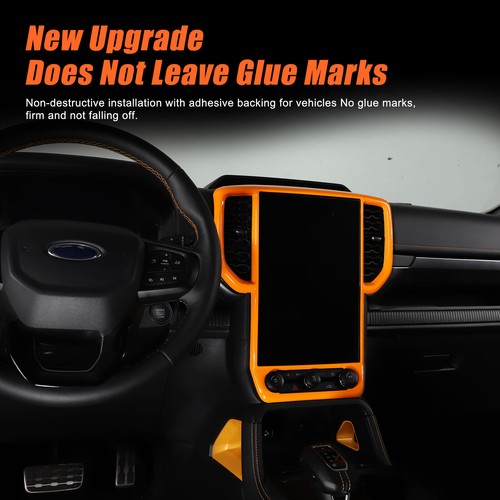 ABS Orange Center Dash Vent Frame Trim Cover Fits Ford Ranger T9 2023 ...