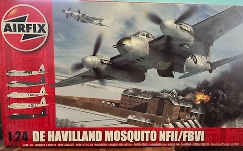 RARE AIRFIX 1:24 SCALE DE HAVILLAND MOSQUITO NFII/FBVI with Montex ...