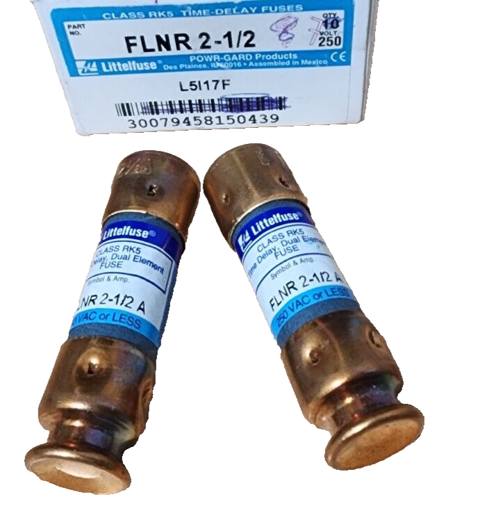 (Lot of 2) LittelFuse FLNR-2-1/2 Time Delay Fuse 2-1/2 AMP 250VAC | eBay