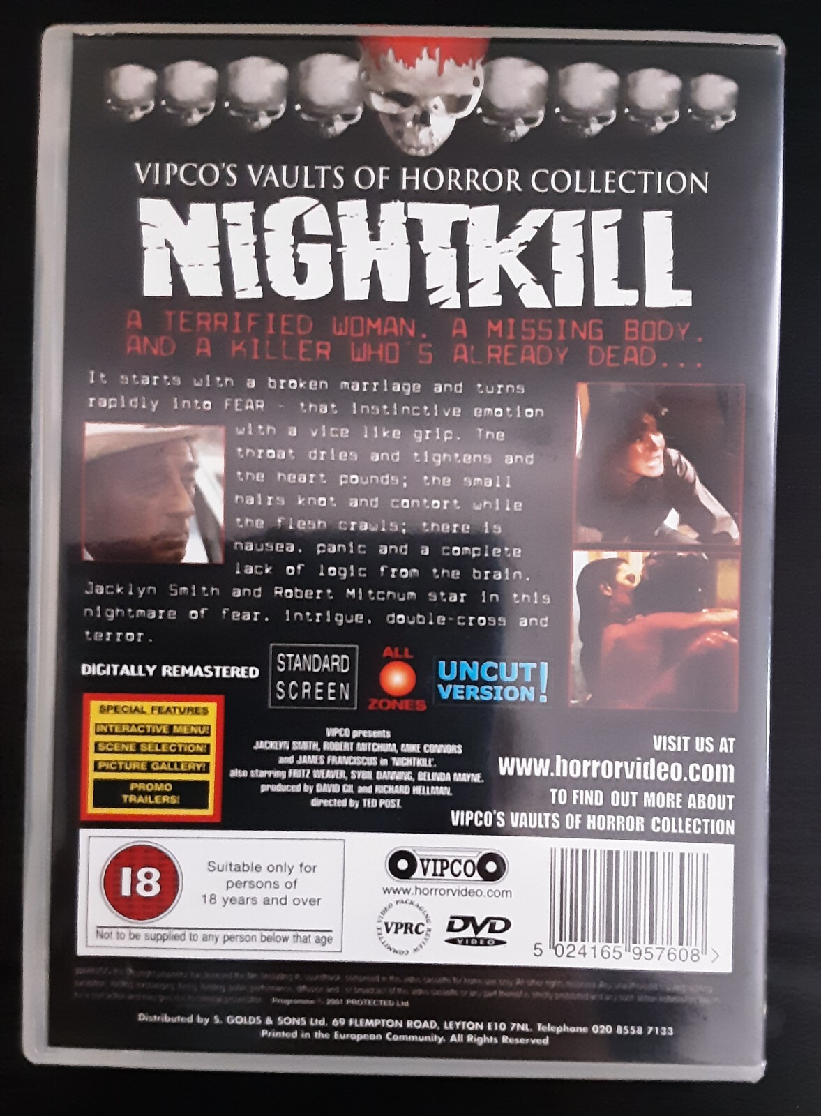 NIGHTKILL DVD. HORROR VIPCO | eBay UK