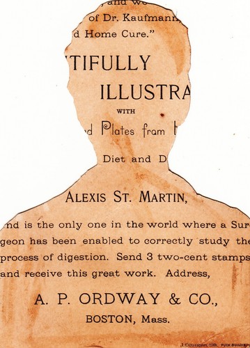 A P Ordway & Co Dr Kaufmann Cure Alexis St Martin Mrs. Pres Cleveland ...