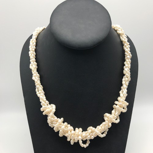 Vintage Genuine Real Freshwater Pearl Multi-Strand Long Interlocking ...