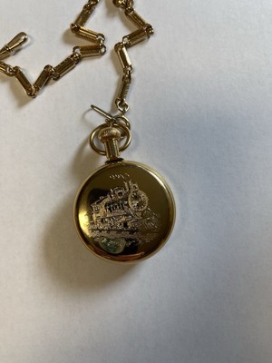 Vintage Westclox “The Conductor” Train Railroad Wind-Up Pocket Watch ...