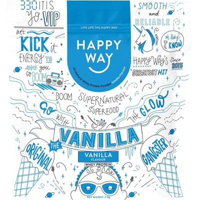 Happy Way Whey Protein Powder Vanilla - 2kg | eBay Australia