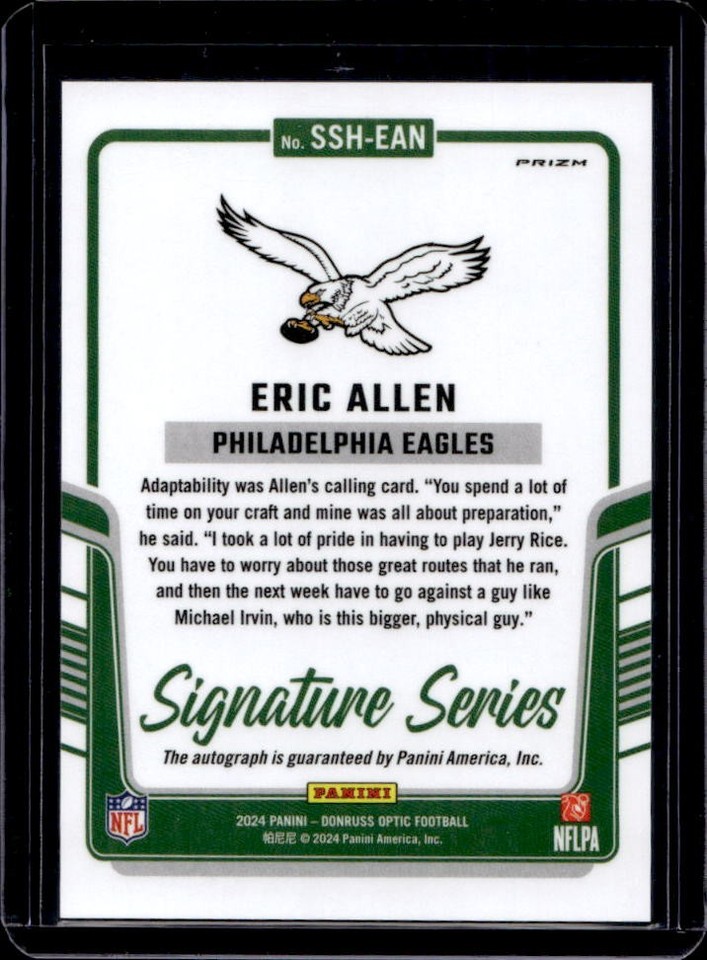 2024 Donruss Optic Eric Allen Signature Series Holo Auto #SSH-EAN | eBay
