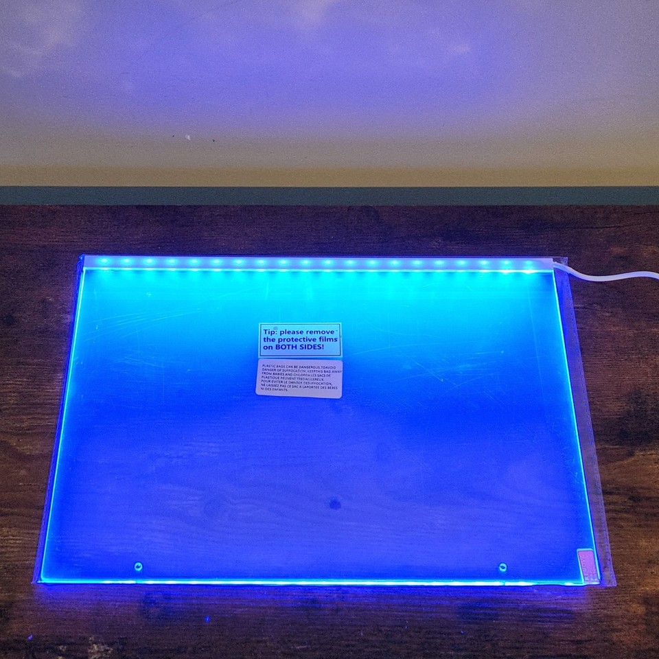 Neon Drawing Board 13x10 Light‑Up LED Tablet – 13 Lighting Modes – Kids ...