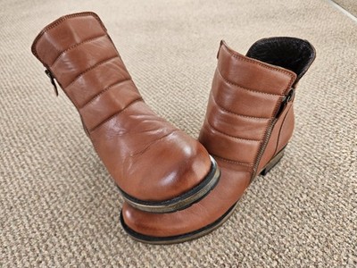 Women's SHOON Tan Leather Ankle Boots Size UK 5 EU 38 Worn Once | eBay UK