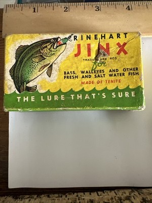 Vintage Box Only Rinehart Jinx Fishing Lure | eBay