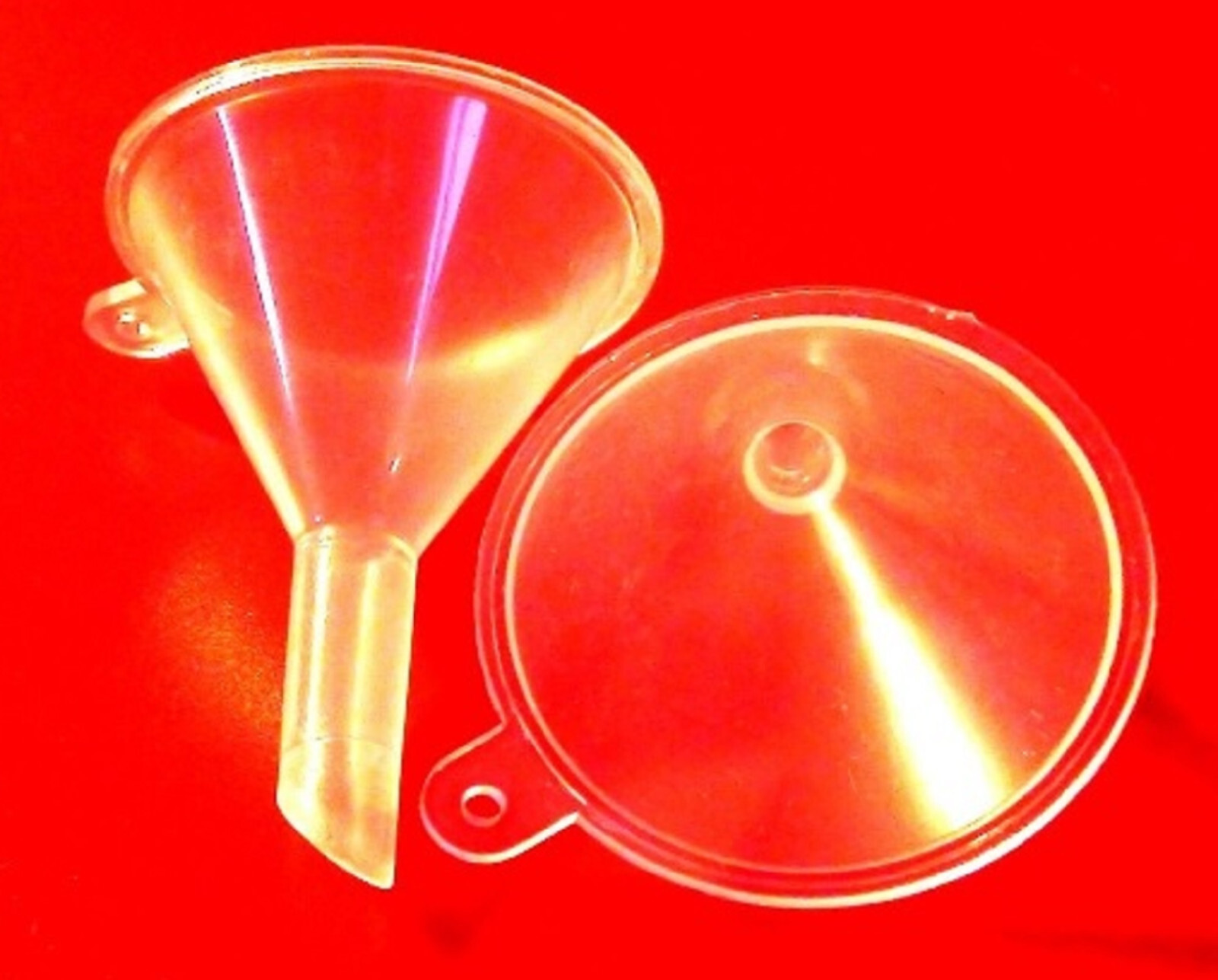 1-10 miniature FUNNEL mini small tiny plastic hobby pouring little ...