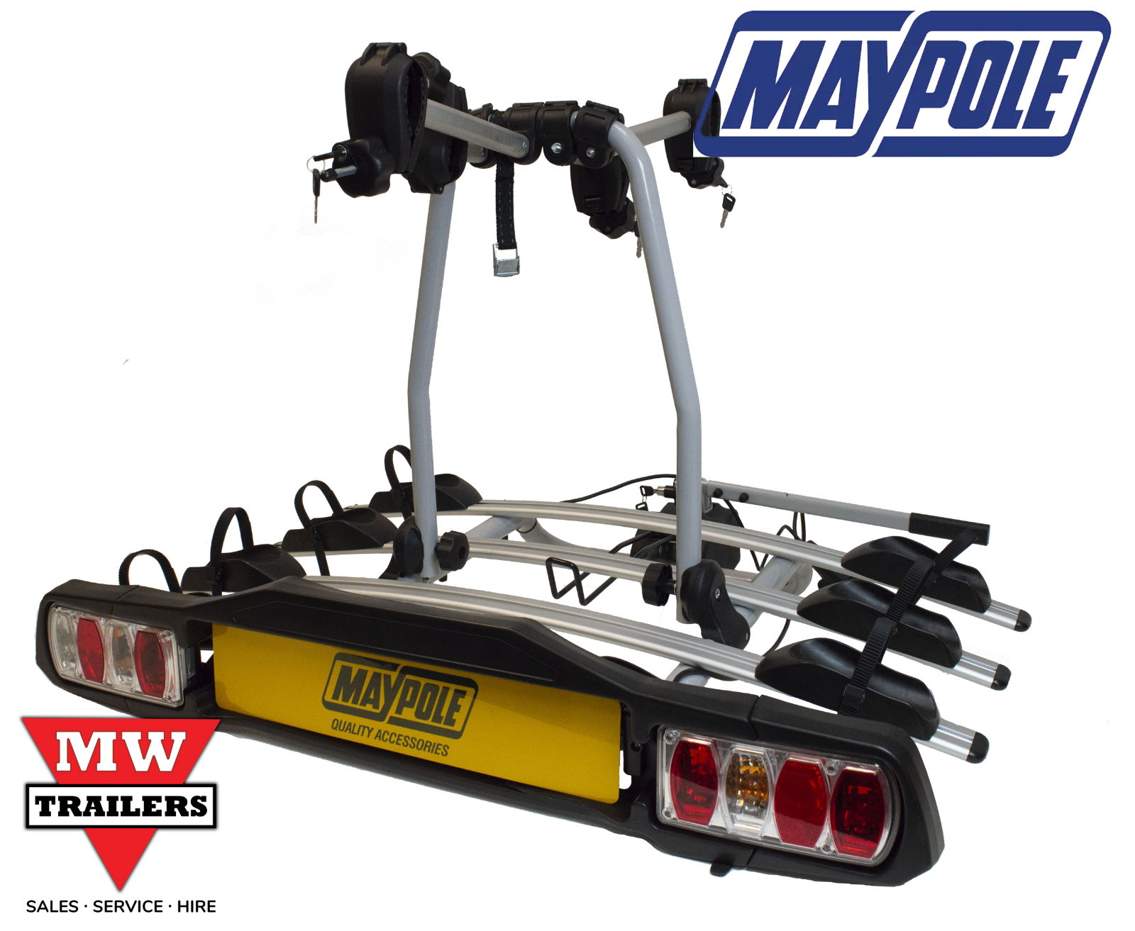 Maypole BC3024 Towball Mounted 4 Bike Bike Carrier for sale online | eBay