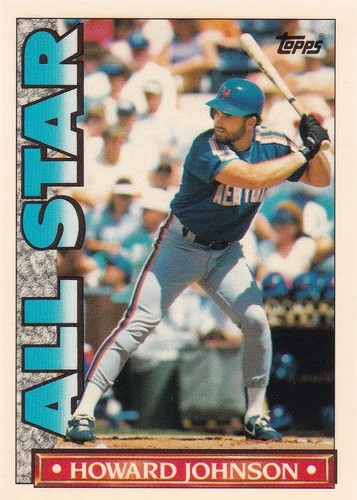 Howard Johnson 1990 Topps All Star Baseball Trading Card 53/66 NY Mets ...