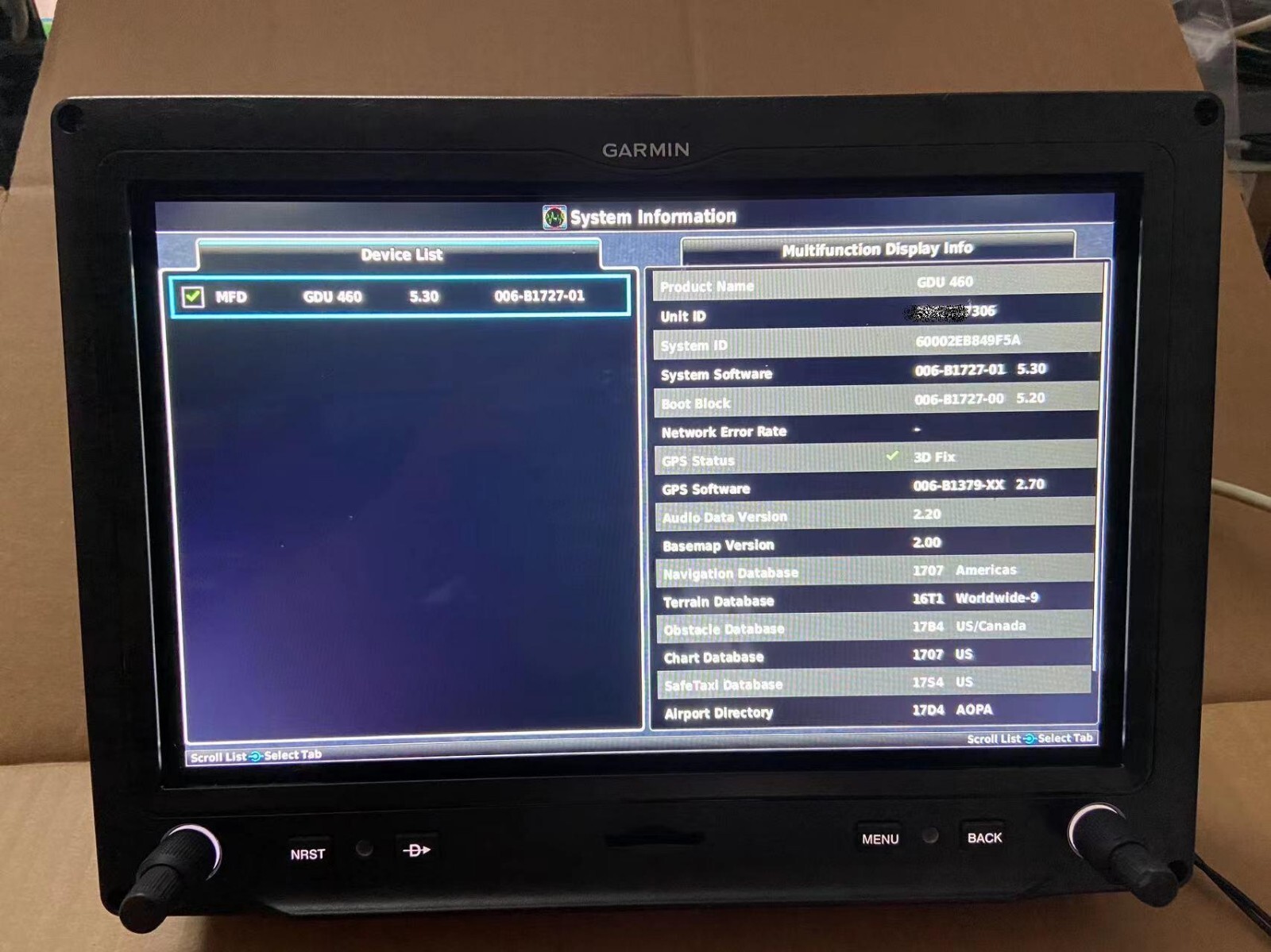 Garmin GDU460 G3X Touch 10.6” Display Aircraft GPS PFD MFD EIS for sale ...