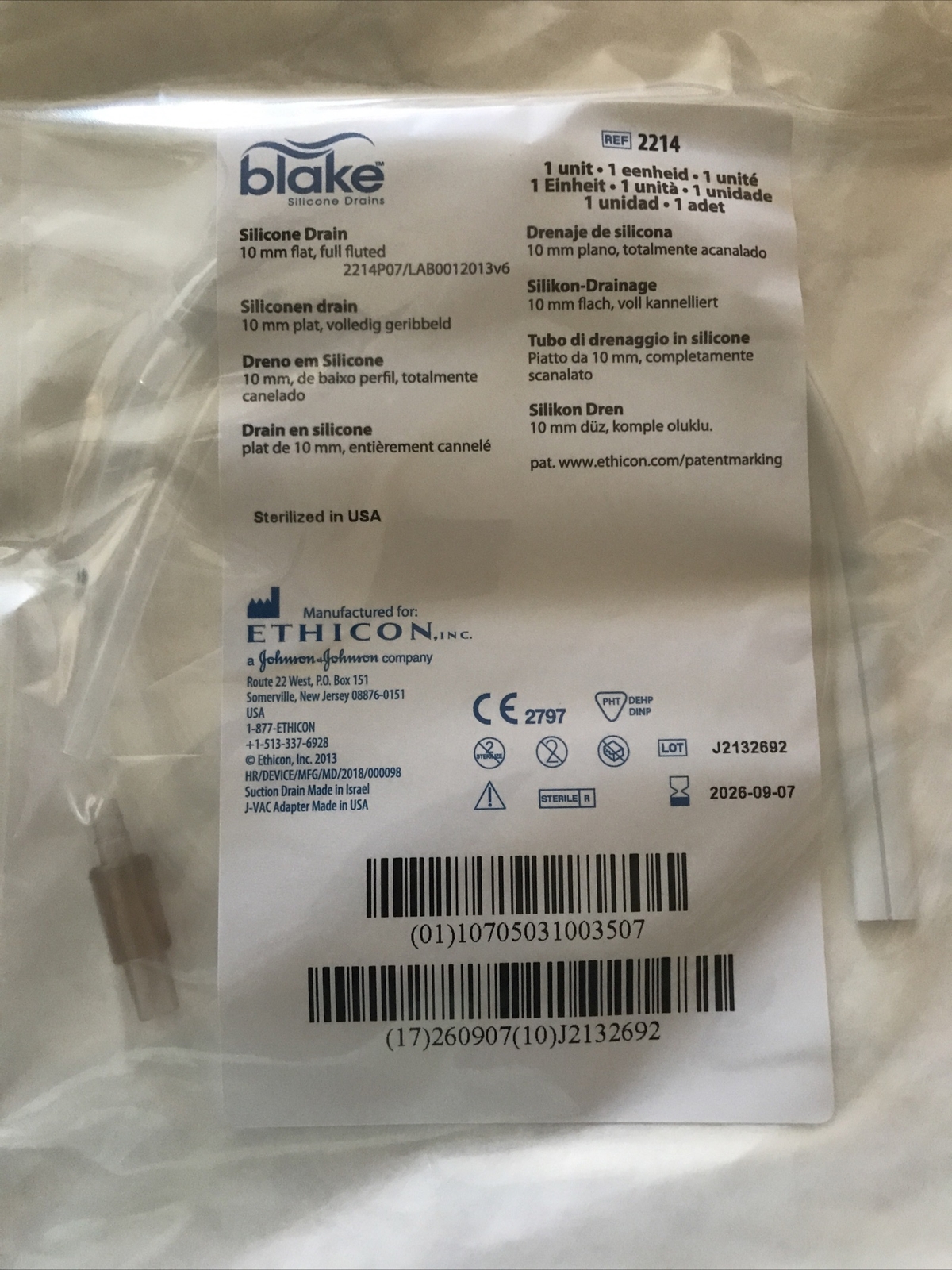 Blake Silicone Drains ~ 3 Pack ~ 10 mm Flat, Full Fluted - REF 2214 | eBay