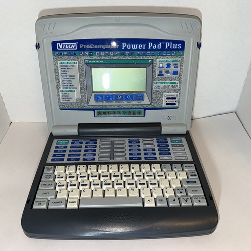 VTech Power Pad Plus Pre Computer Kids Laptop Vintage WORKS W ...