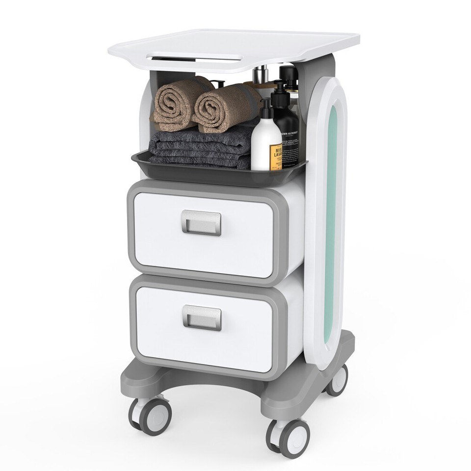 Mobile Rolling Cart Medical Trolley for Ultrasound Imaging Scanner Cart ...