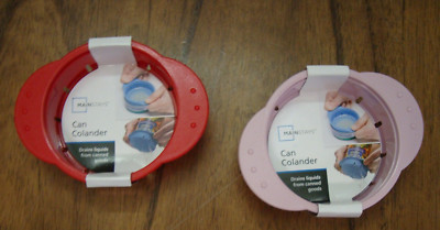LOT 2 Progressive Can Colanders Strainers Drain Canned Vegetables Fruit ...