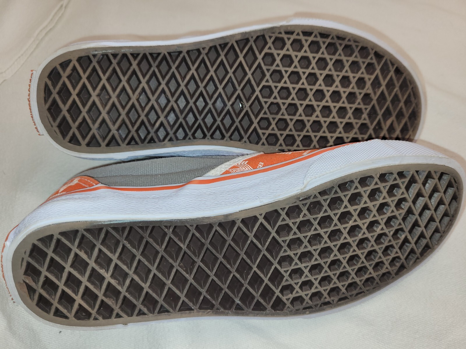 WHATABURGER LOGO TEXAS BRAND ORANGE CANVAS SLIP ON SI… - Gem