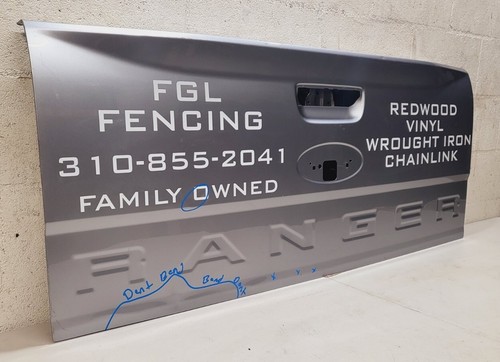 2019-2021 Ford Ranger Tailgate Trunk Lid Liftgate Shell | OEM | Silver ...
