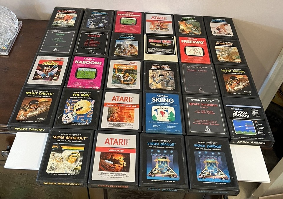 Lot of 28 Vintage Atari 2600 VCS Game Cartridges | eBay