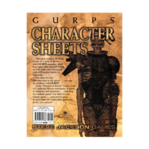 SJG GURPS 1st-3rd Ed Character Sheets EX | eBay